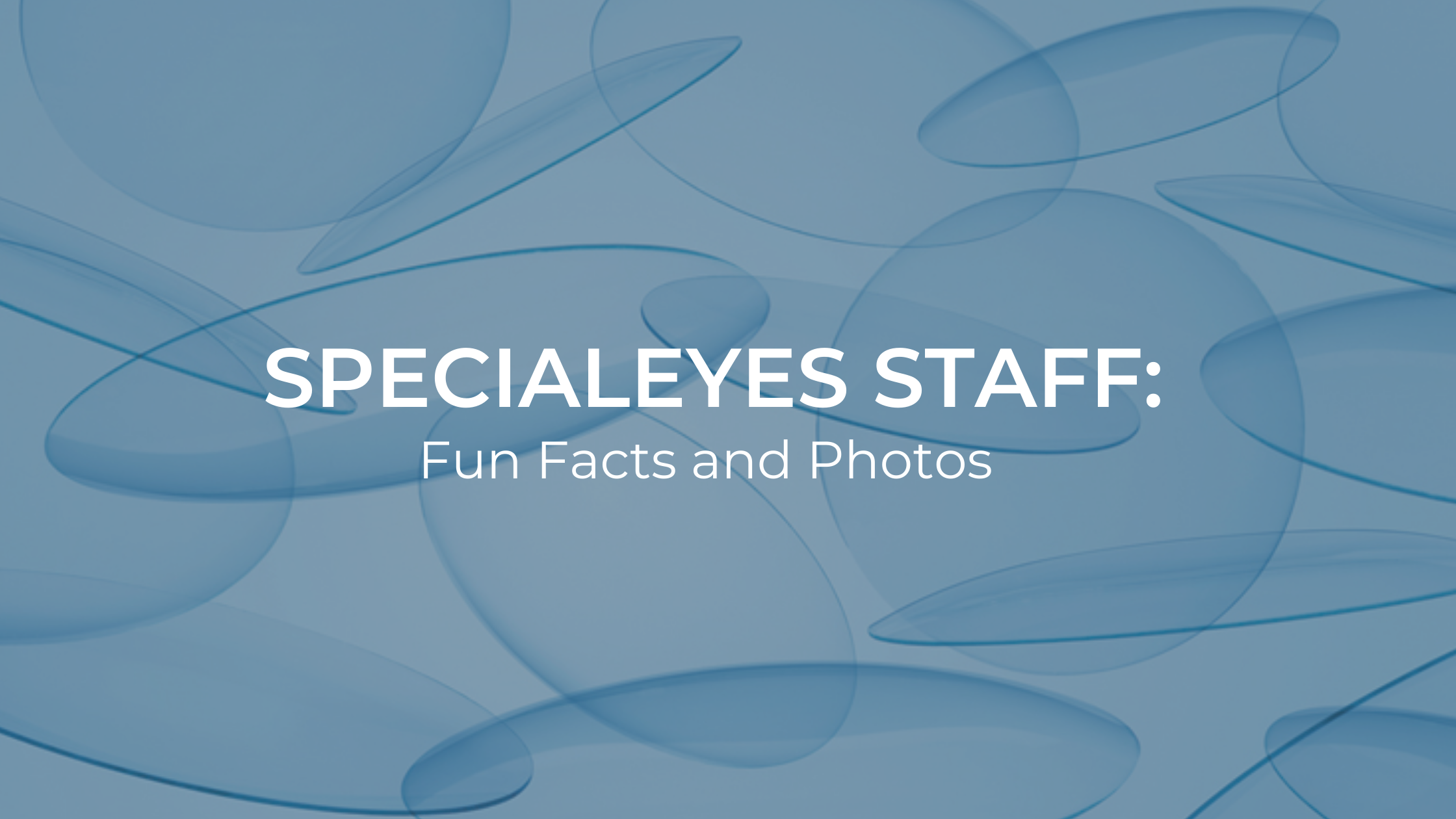 SpecialEyes Staff: Fun Facts and Photos